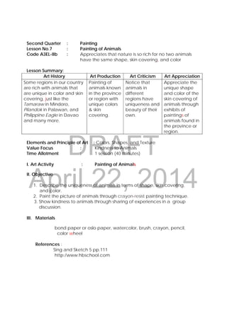 Grade 3 Arts Teachers Guide | PDF