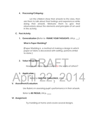 Grade 3 Arts Teachers Guide | PDF