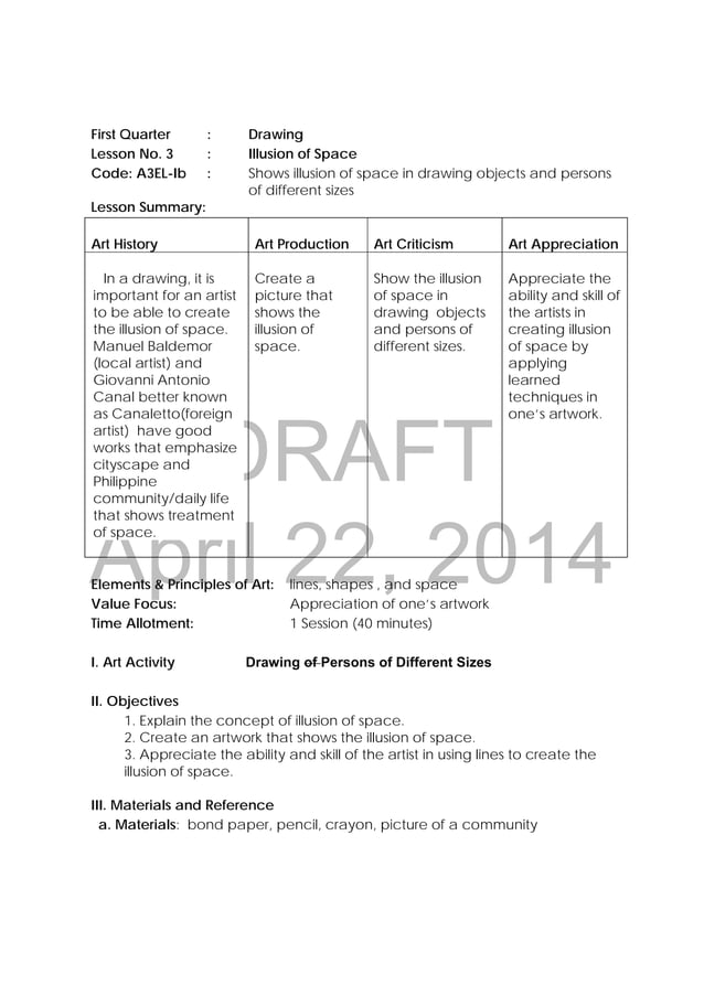 Grade 3 Arts Teachers Guide | PDF