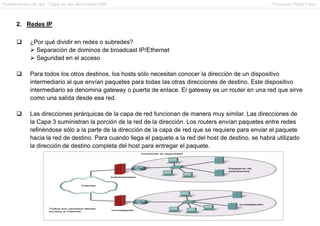 Fundamentos de redes: 5. La capa de red del modelo OSI | PPTX