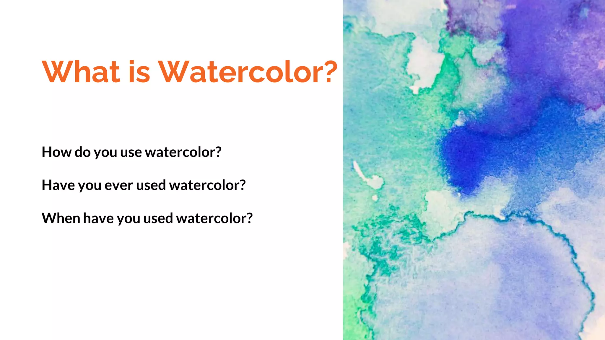 Water Color Unit Lecture | PPTX