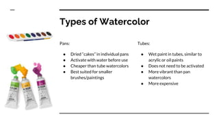 Water Color Unit Lecture | PPTX