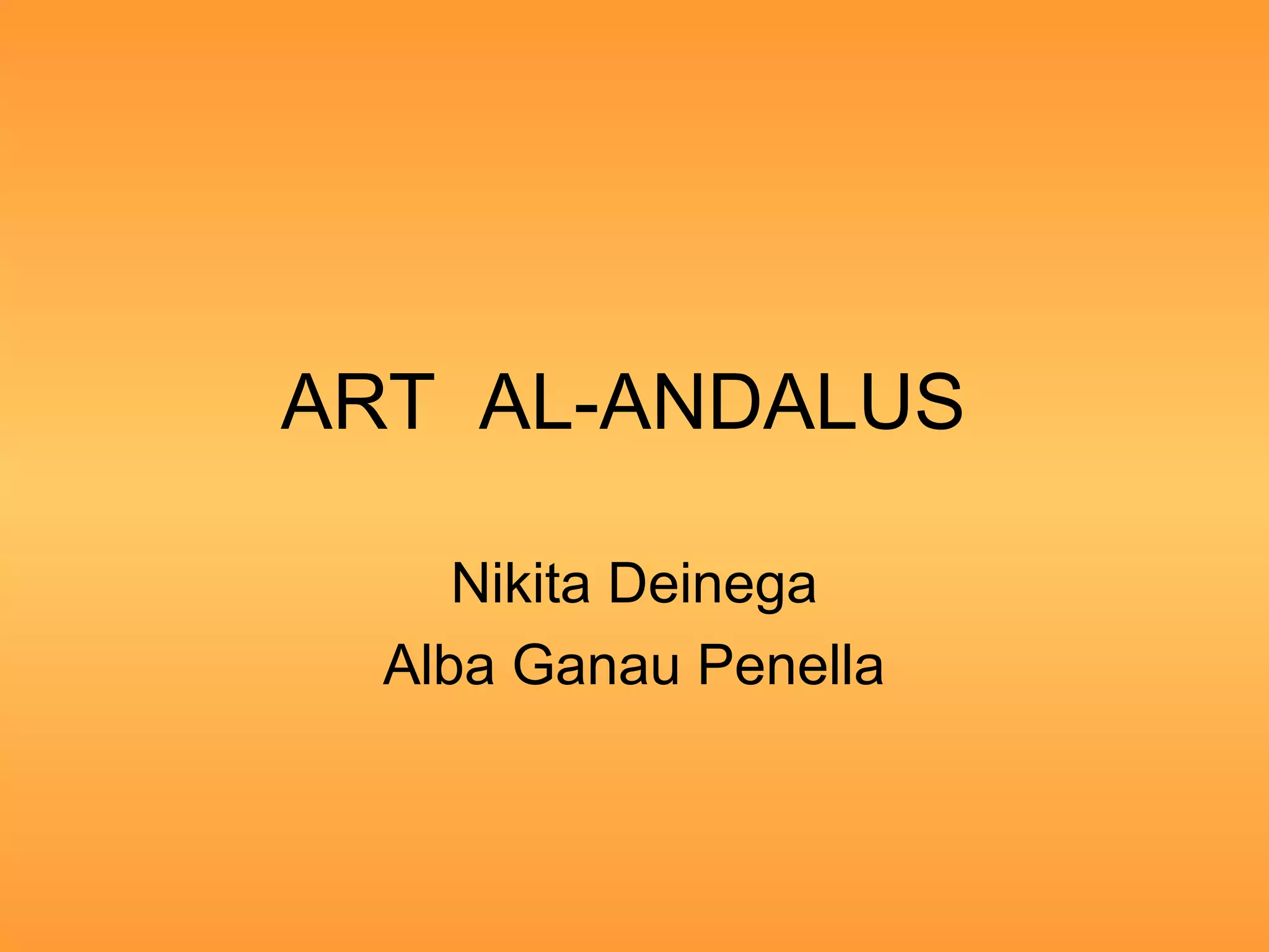 Art al andalus (1) | PPT