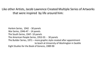 ARTalk Tuesday Jacob Lawrence | PPT