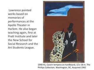 ARTalk Tuesday Jacob Lawrence | PPT