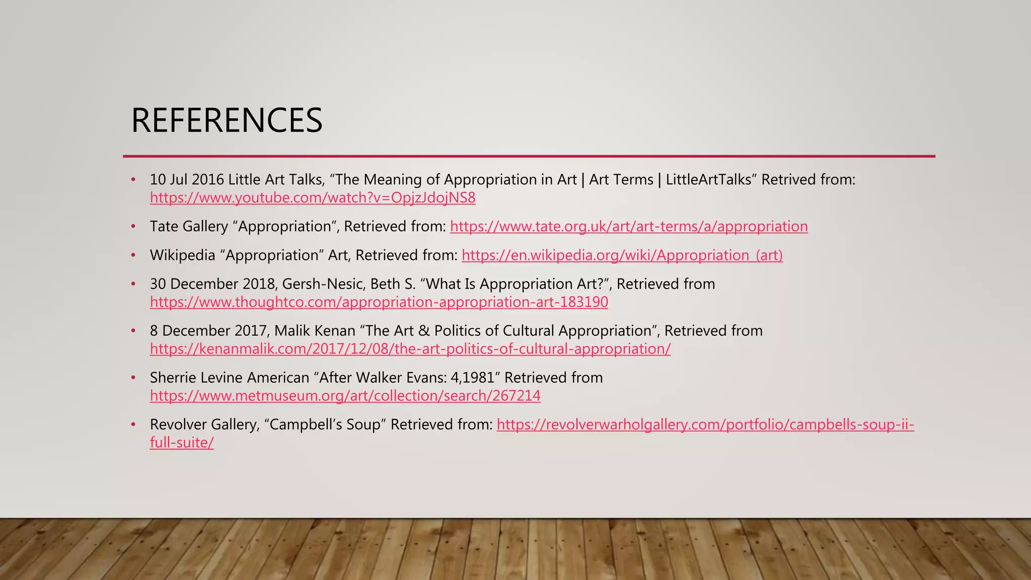Art and Appropriation | PPTX