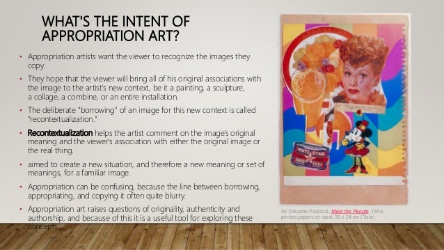 Art and Appropriation