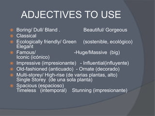 Art and architecture in English. Oral presentation | PPTX