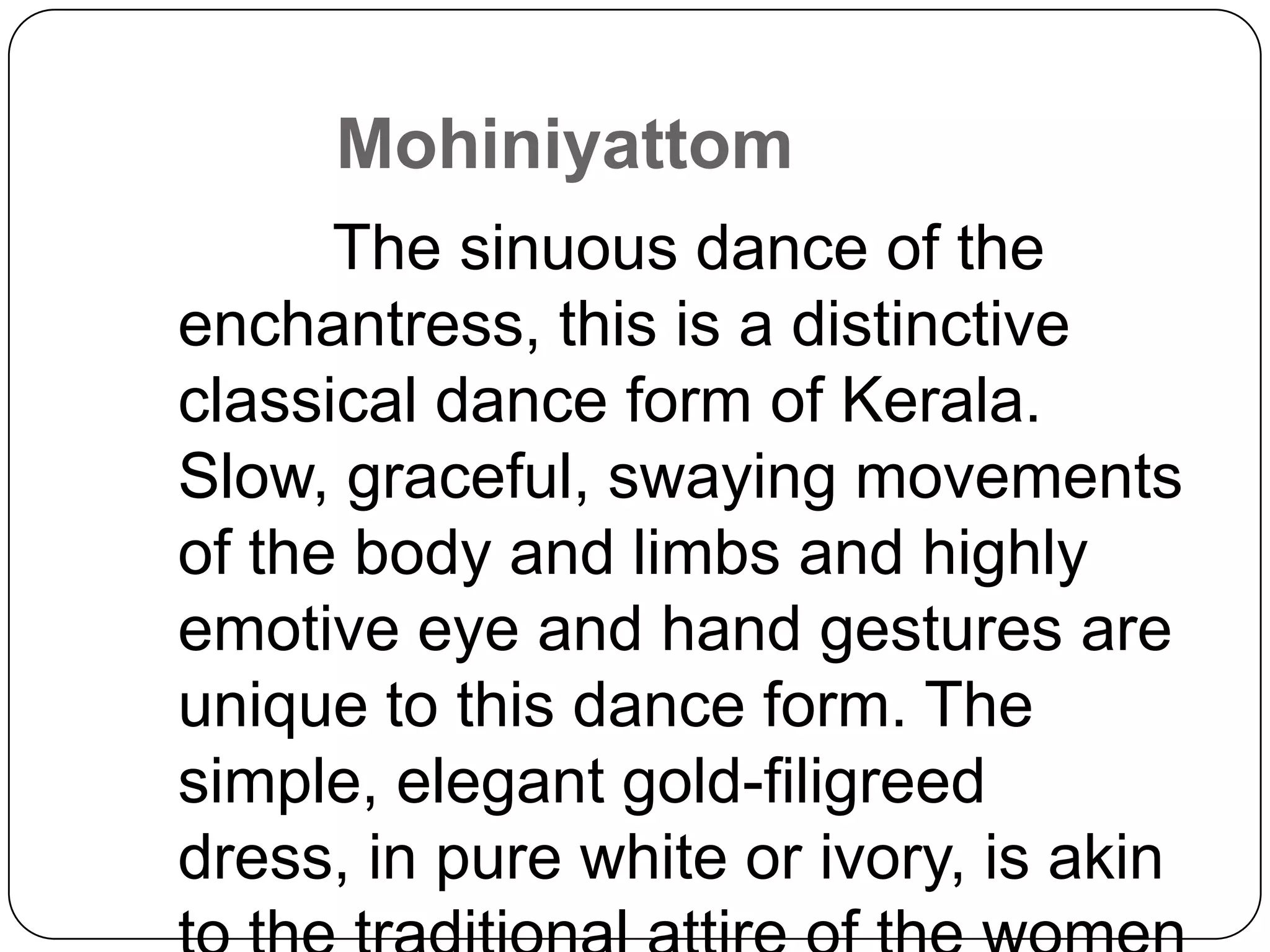 art and culture | art forms of kerala | dance in kerala | mohiniyattom ...