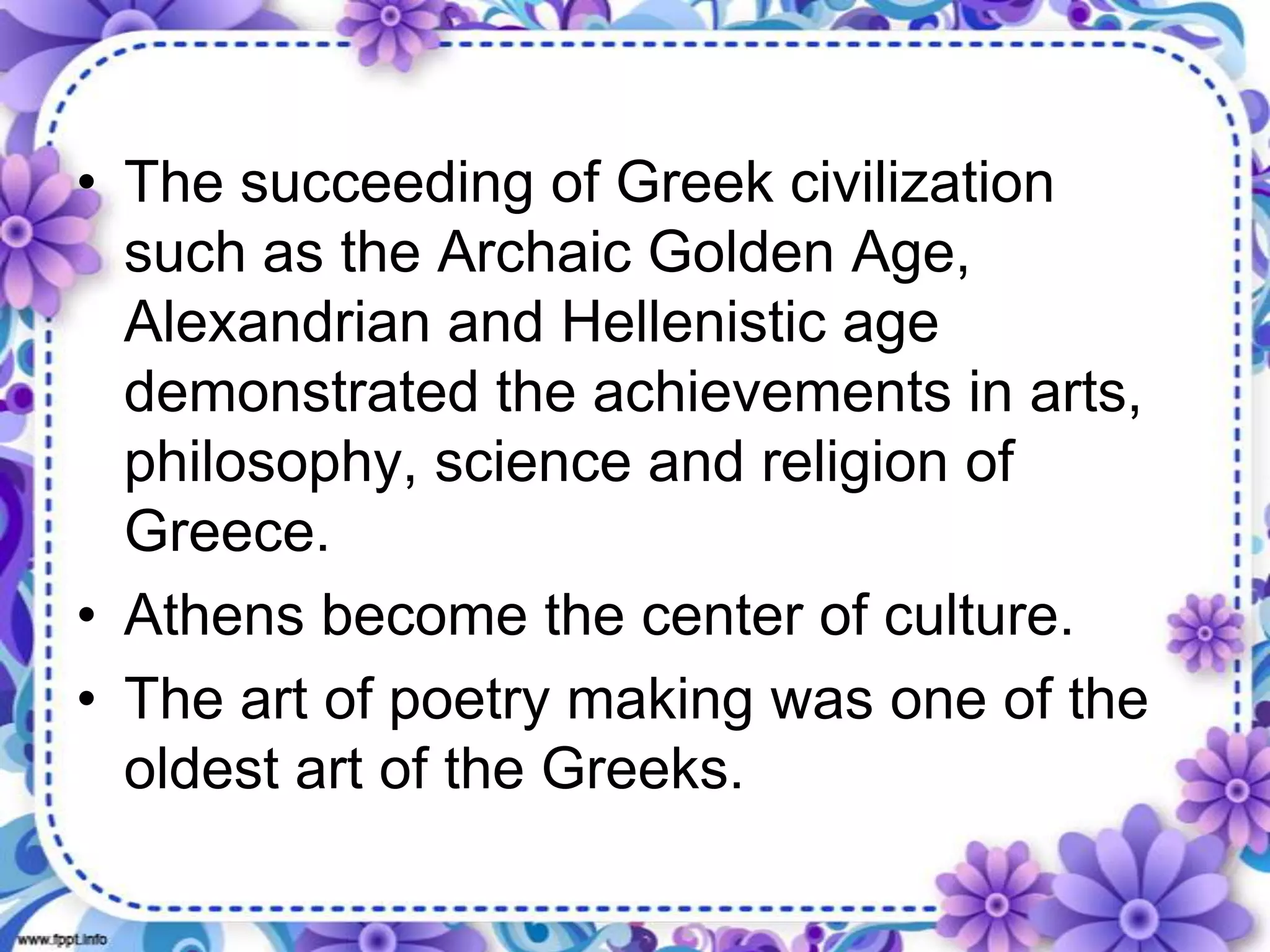 Art and culture of greece | PPTX