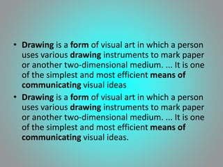 Drawing as a language to explor and communicate the idea | PPT