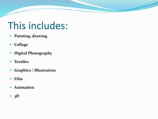 Art and design in ict | PPTX