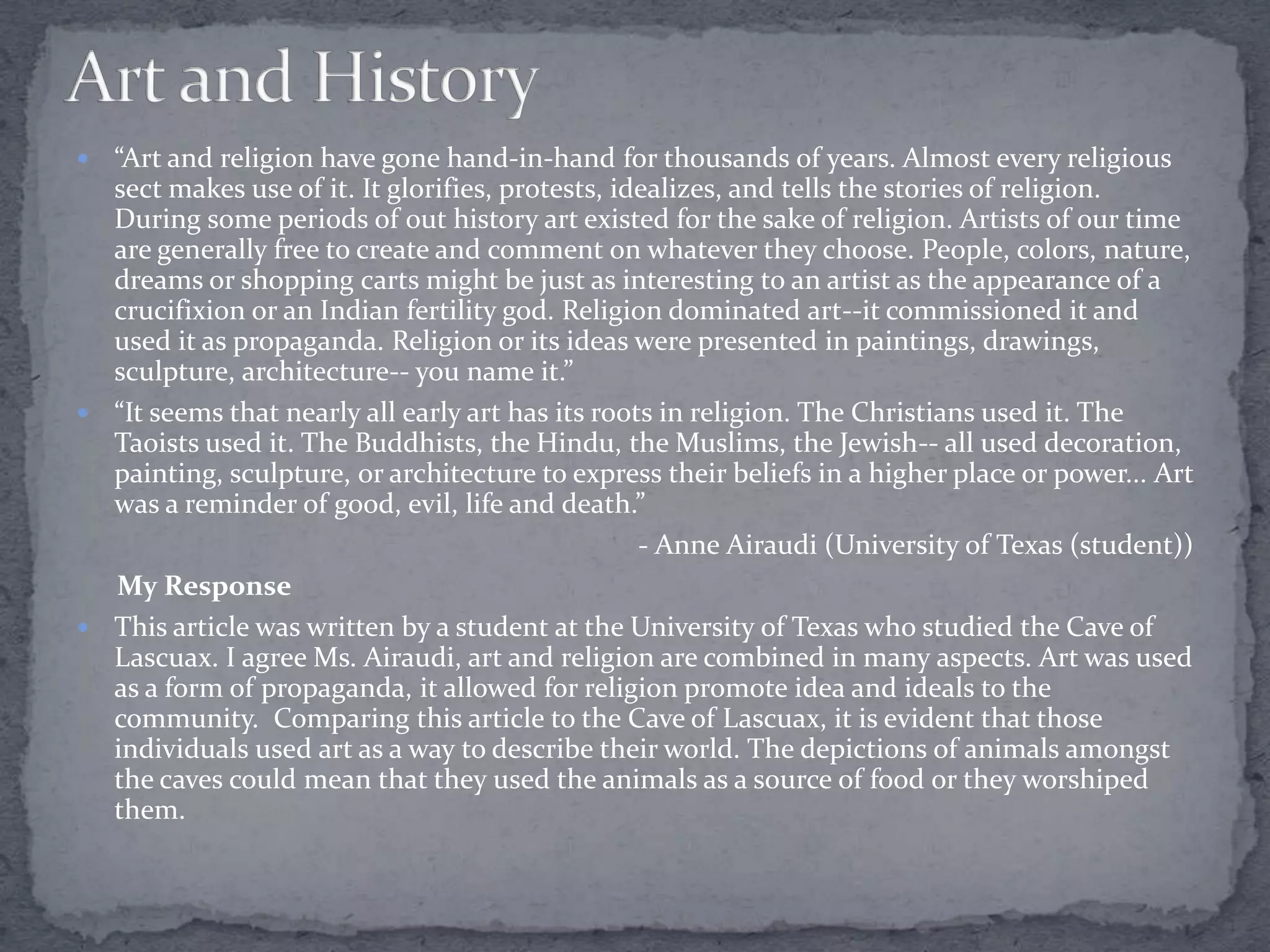 Art And Religion | PPTX