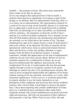 Art and Significant FormFrom Art, 1913. Clive Bell.docx