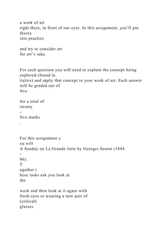 Art and Significant FormFrom Art, 1913. Clive Bell.docx