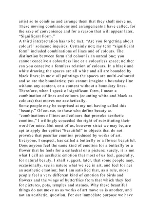Art and Significant FormFrom Art, 1913. Clive Bell.docx
