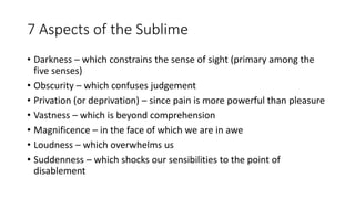Visual Art and the Sublime | PPTX