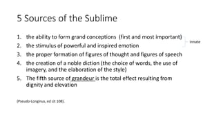 Visual Art and the Sublime | PPTX