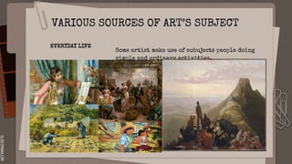 ART APP HISTORY OF ART AND SOURCES OF ART | PPTX