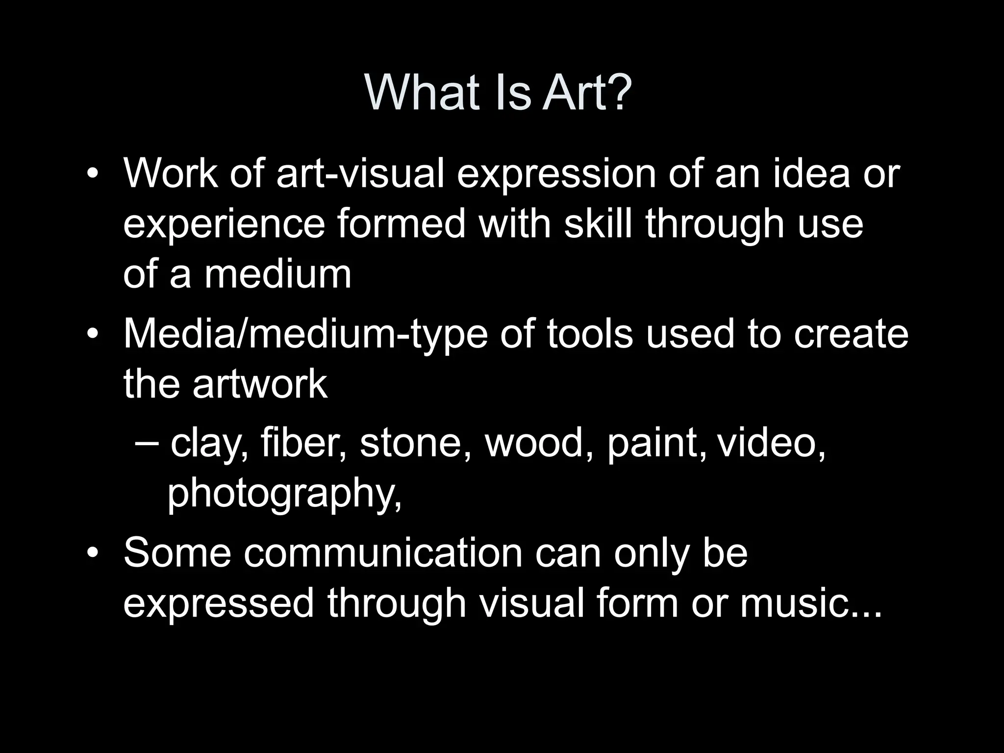 ART humanities APPreciation slide deck P1.pptx | Design | Fine Art