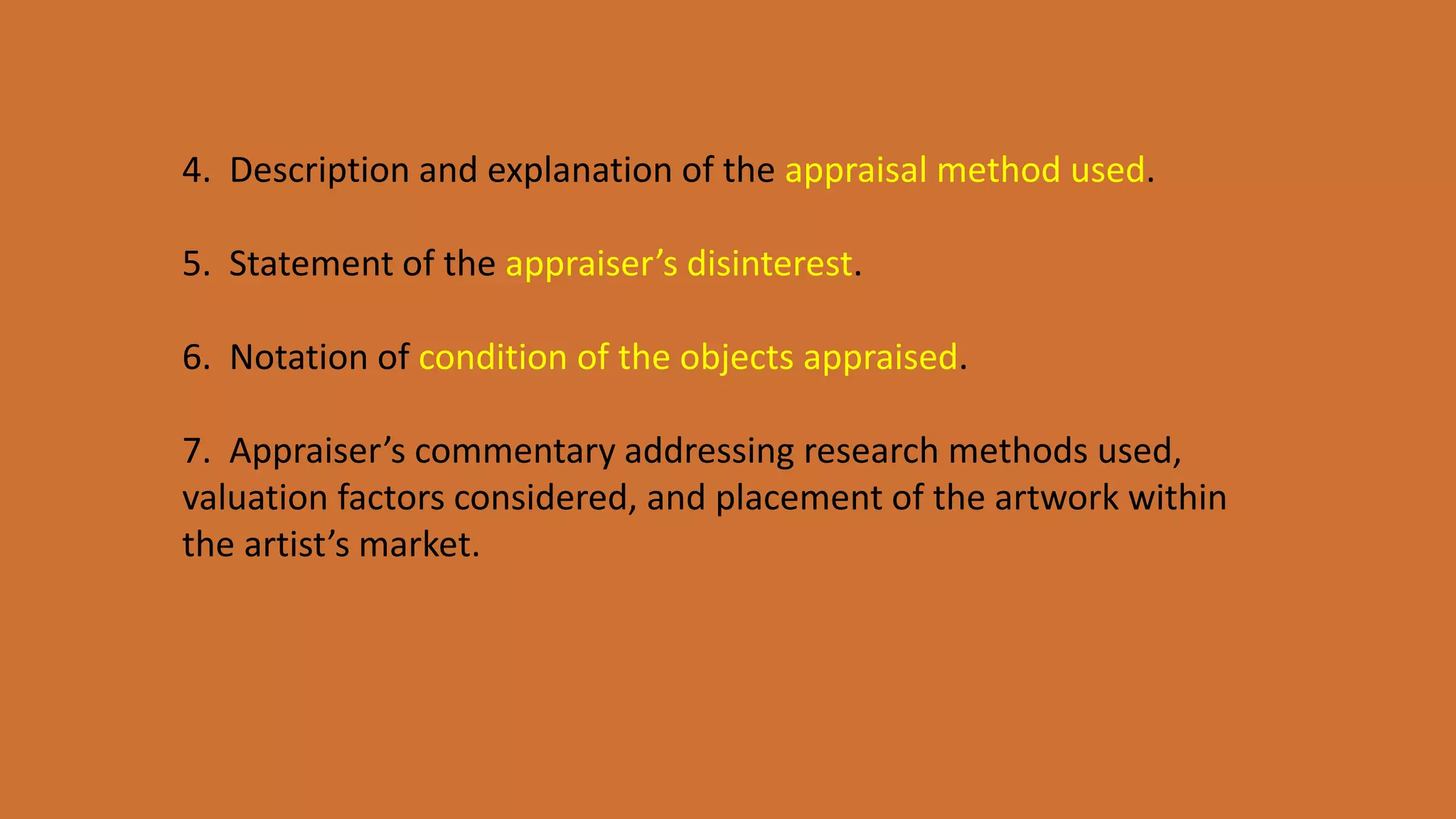 The Art of Valuation (Teaching Art Appraisal) | PPTX
