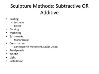 Art Appreciation: Sculpture | PPTX