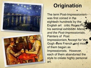 Post Impressionism | PPTX
