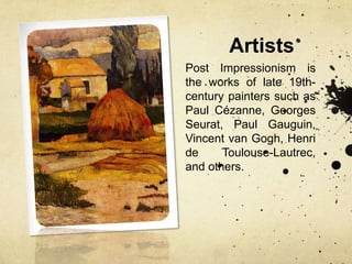 Post Impressionism | PPTX