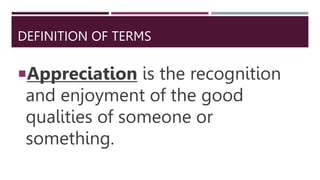 ART APPRECIATION: Visual Arts and Its Classifications.pptx