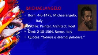 Art appreciation artists and artisan | PPTX