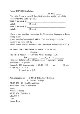 Art Appreciation 3 Group ESSAY GRADING RUBRIC.docx