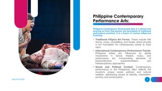 Philippine Contemporary Performance Art. | PPTX