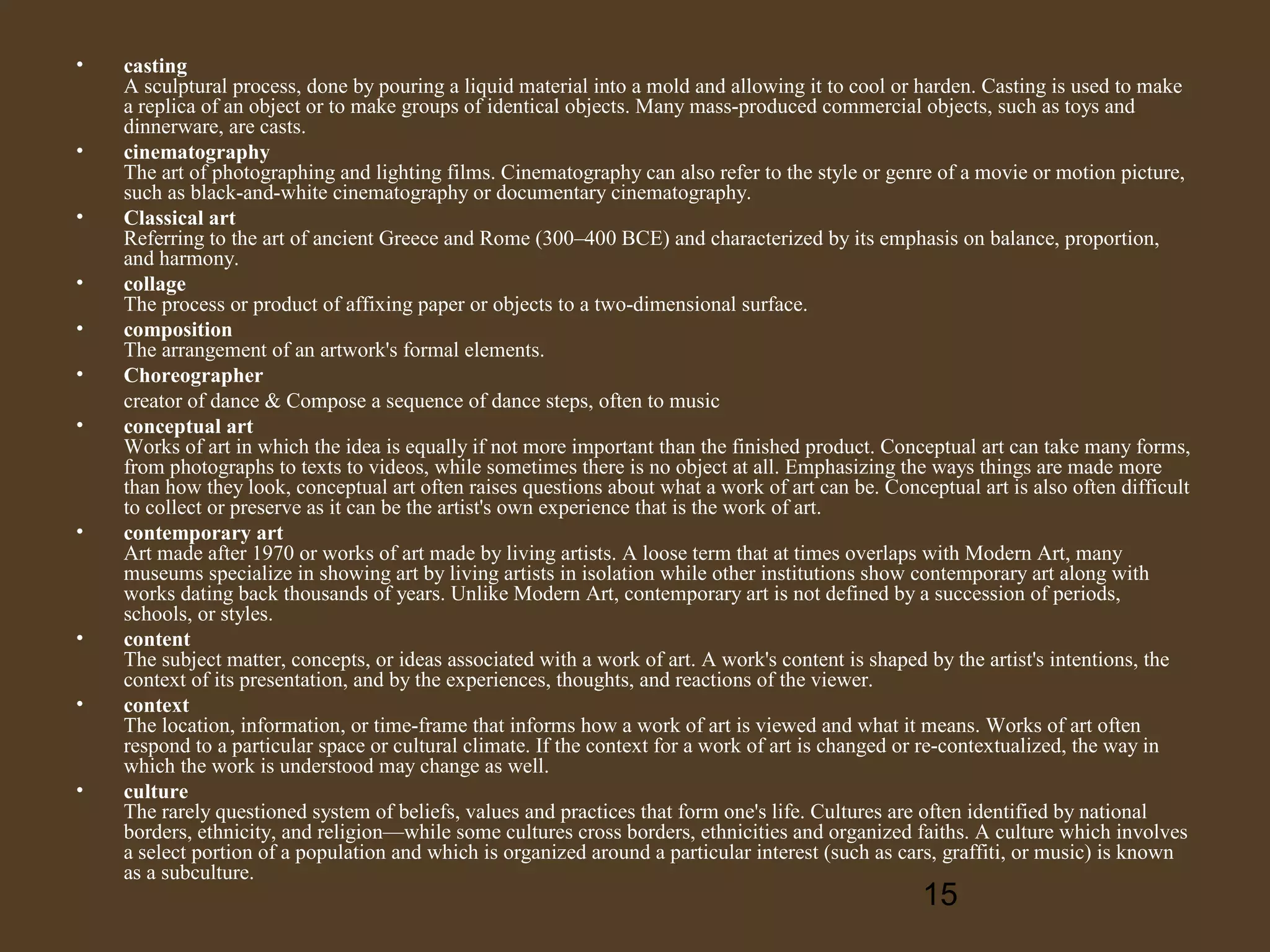 Art appreciation course | PPT