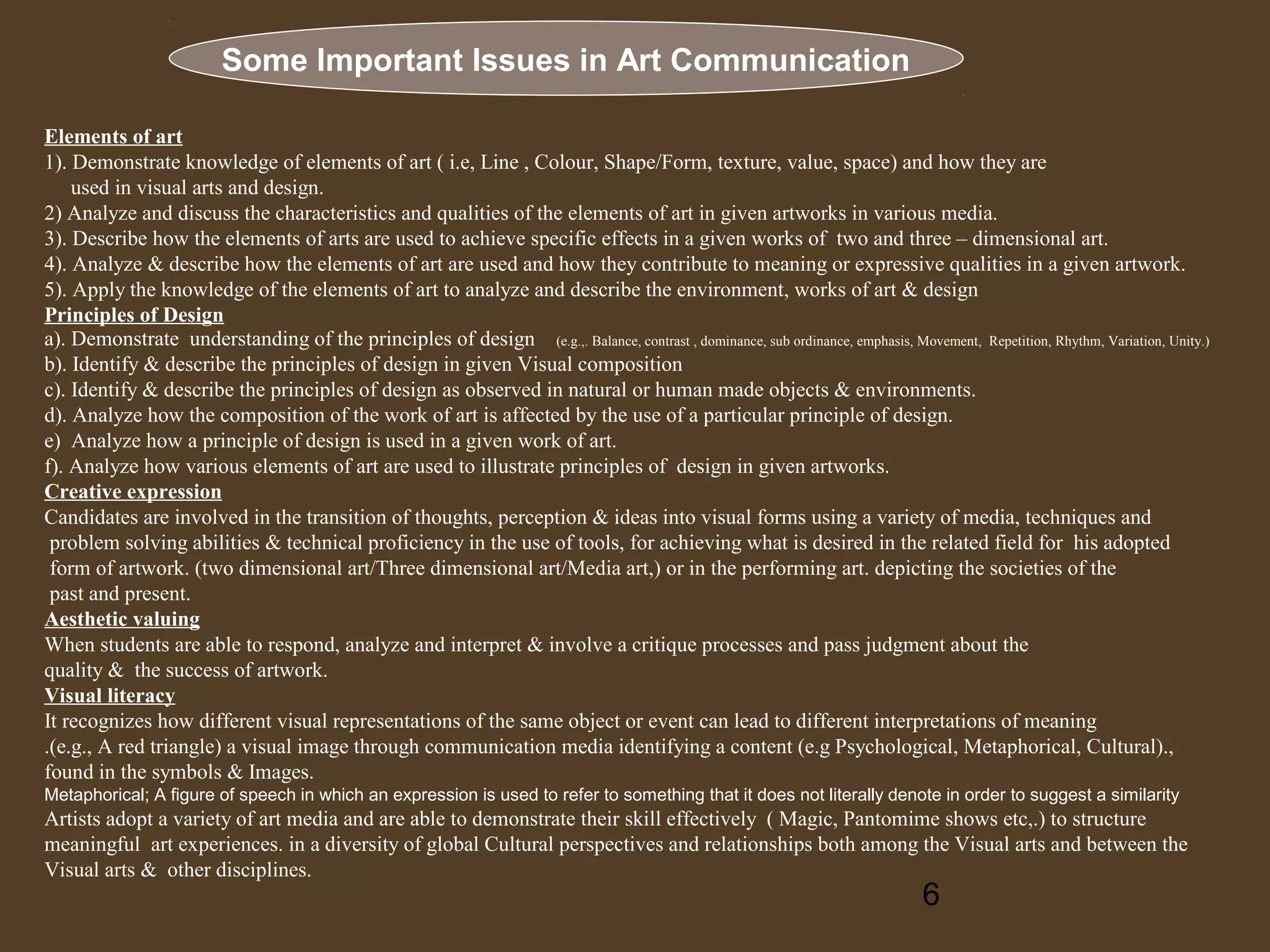 Art appreciation course | PPT