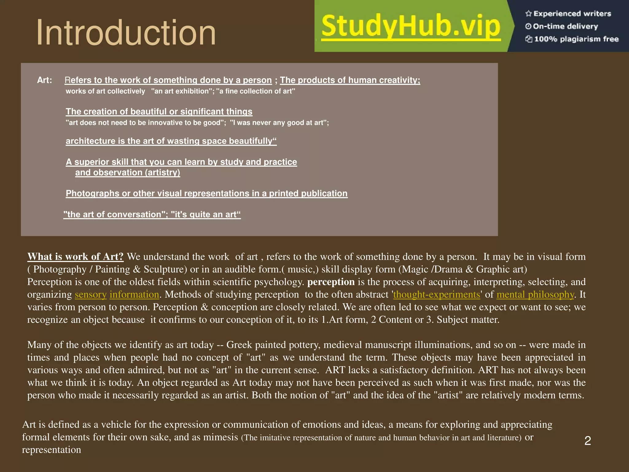 Art Appreciation Course | PPT