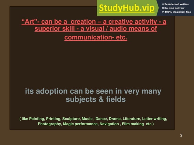 Art Appreciation Course | PPT