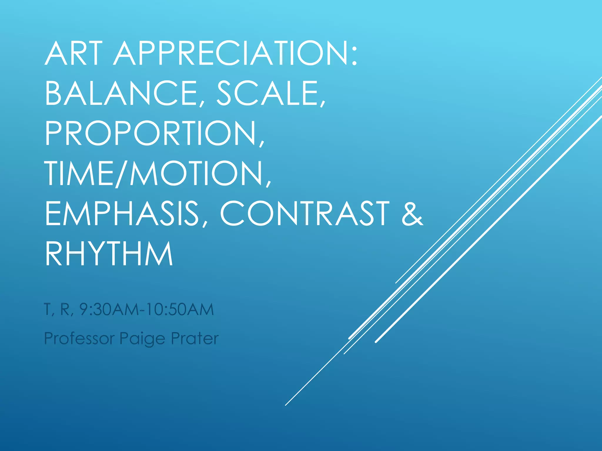 Art Appreciation- Principles & Elements of Art: Balance-Scale ...