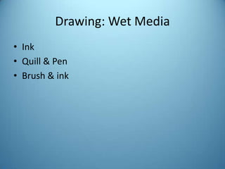 Art Appreciation: Drawing & Painting | PPTX