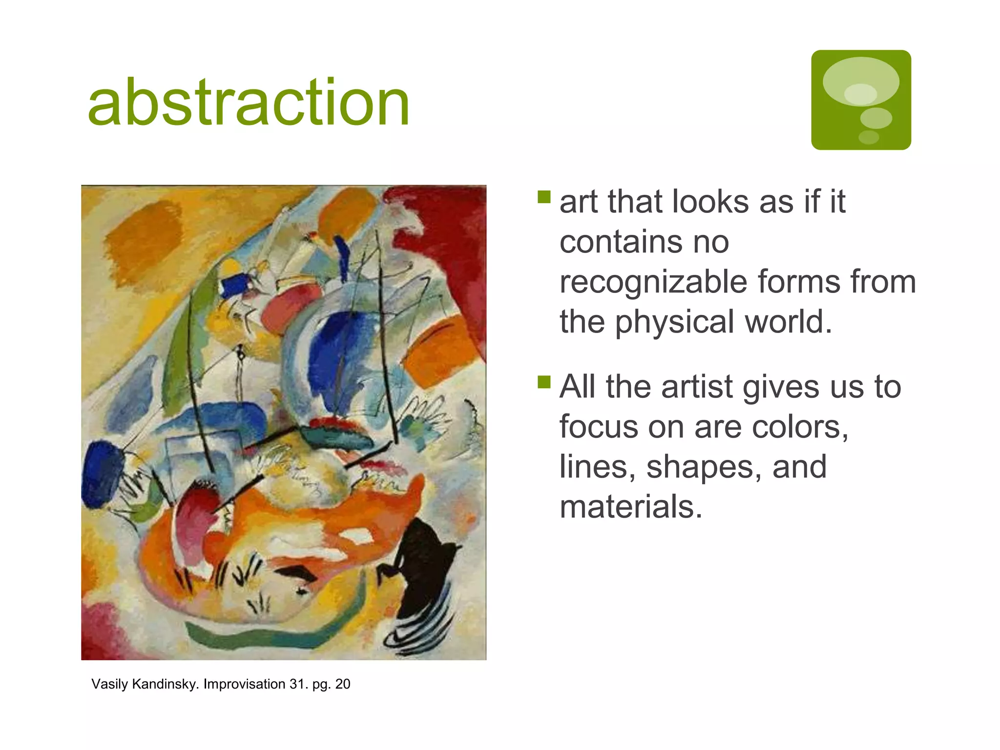 Art Appreciation Glossary | PPTX