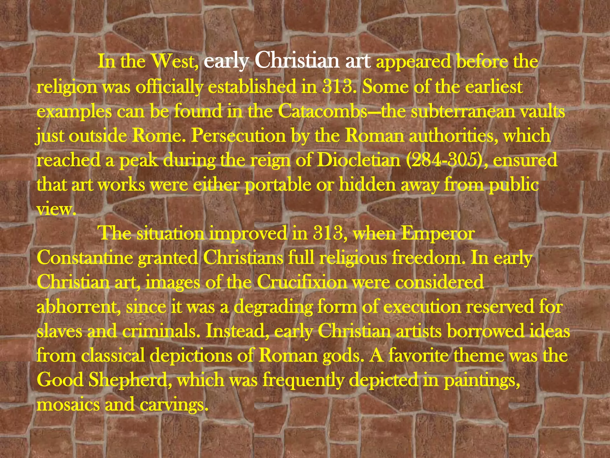 Art Appreciation Topic III: Late Antiquity and the Middle Ages | PPT