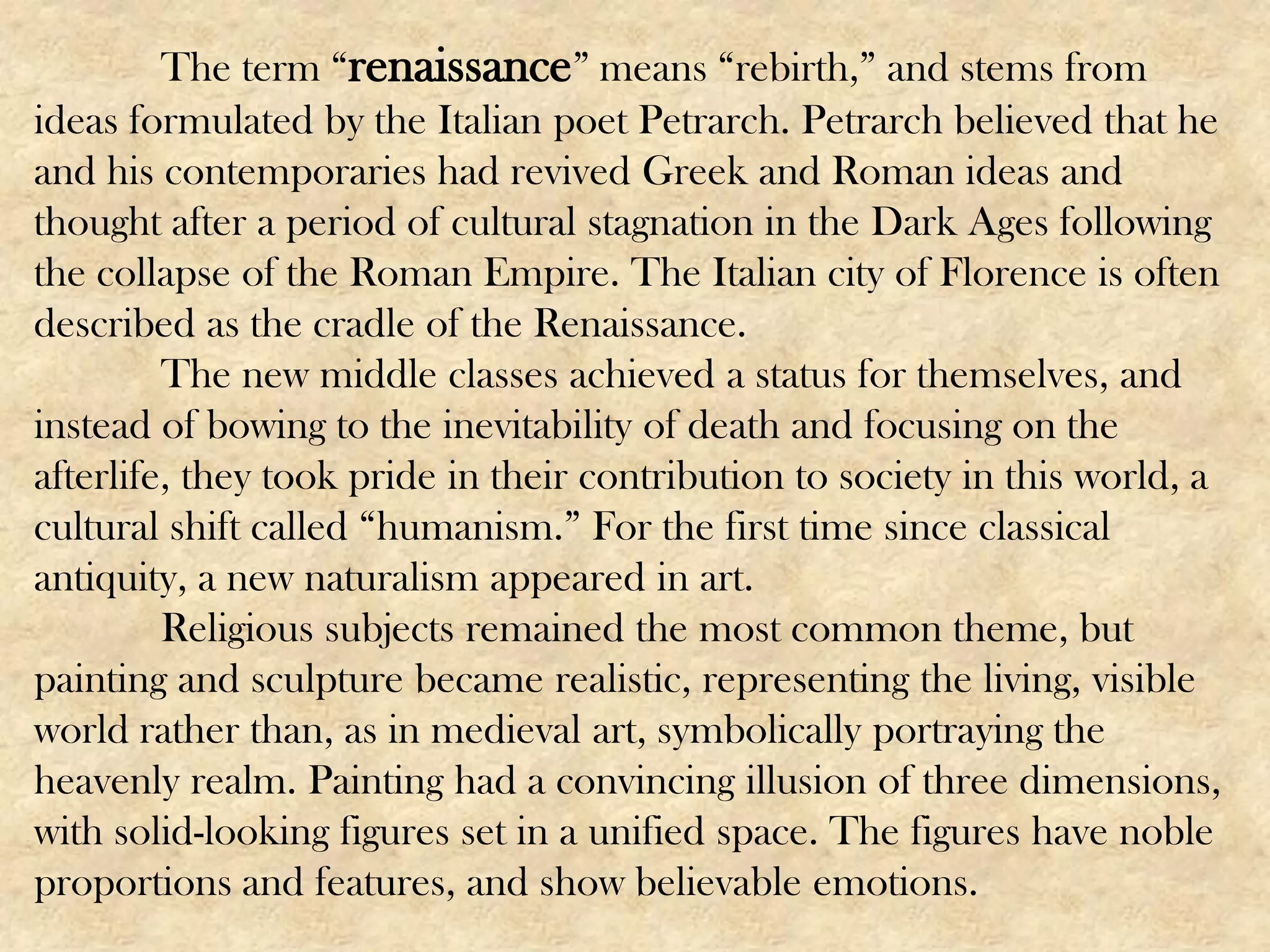 Art Appreciation Topic IV: Renaissance Art | PDF