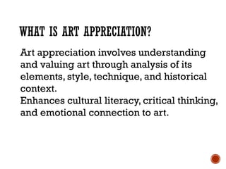 TPC Art_Appreciation_Presentations lesson 1 | PPTX