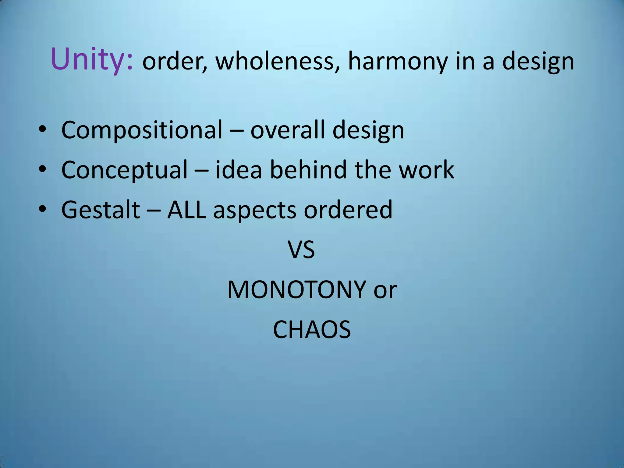 Art Appreciation, Principles of Art: Unity, Variety, Balance, Scale ...