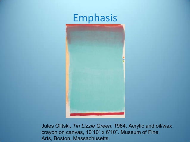 Art Appreciation Principles & Elements of Art: Focal Point, Contrast ...