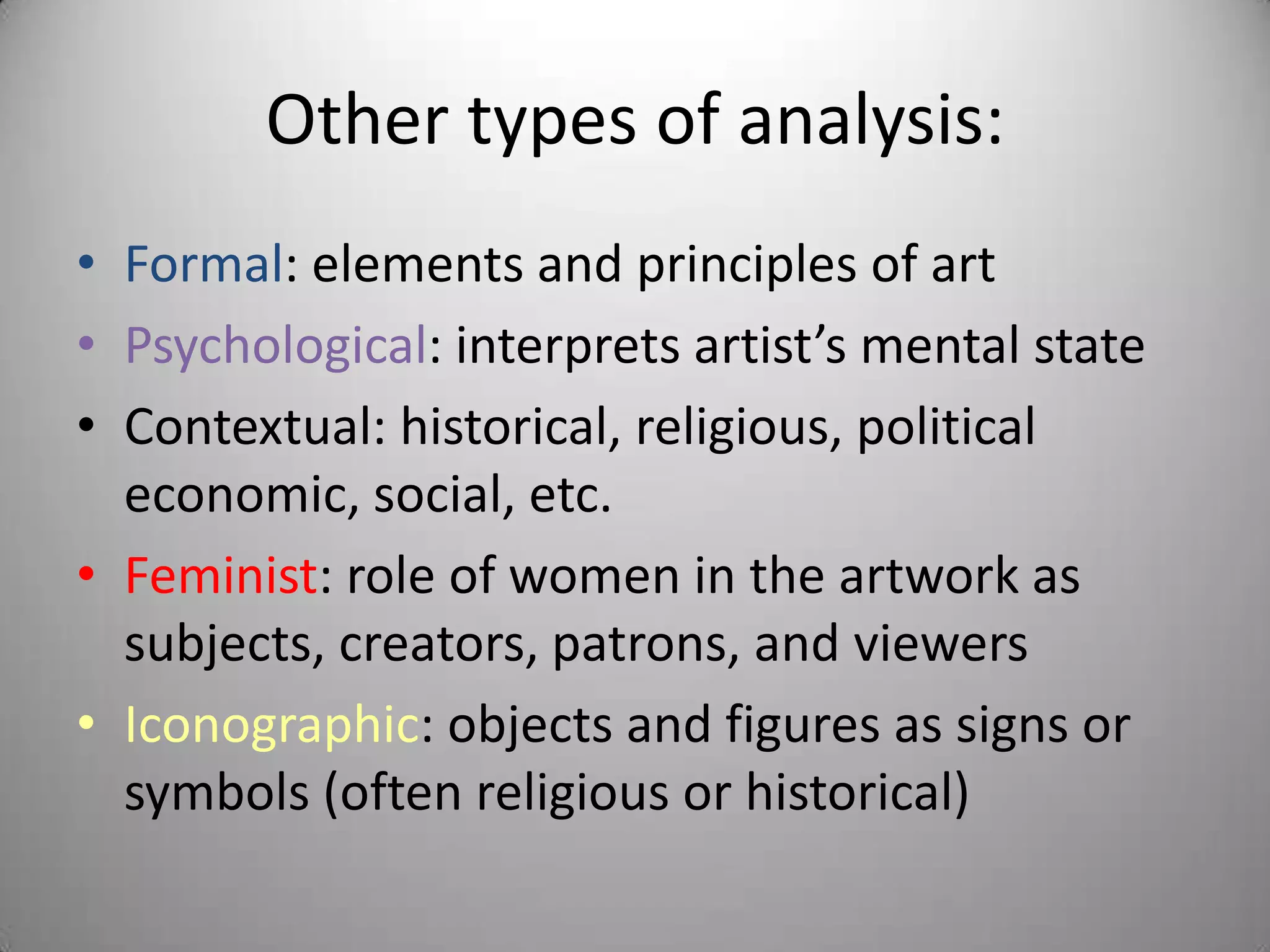 Art Appreciation, Day2: Line, Shape, Contrast, Form, Mass, Volume ...