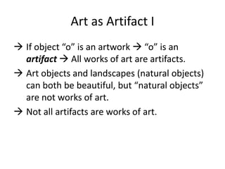 Art & artefact, artist & medium | PPTX