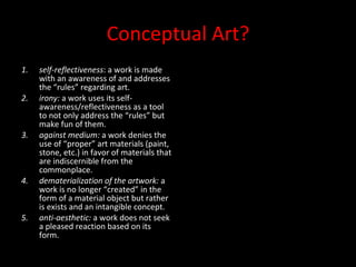 Art as concept | PPT