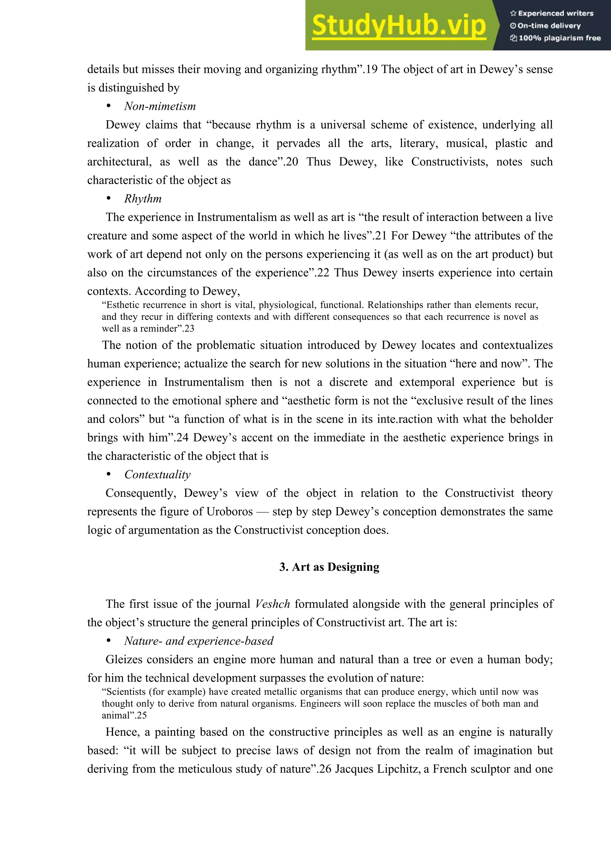 Art As Education Constructivism And Instrumentalism | PDF