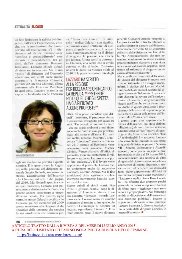 ARTA SICILIA DEMANIO ROSARIO LAZZARO TOLOMEO LOMBARDO INTERLANDI ARNONE ...