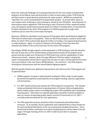 Artba p3 policy recommendations | PDF